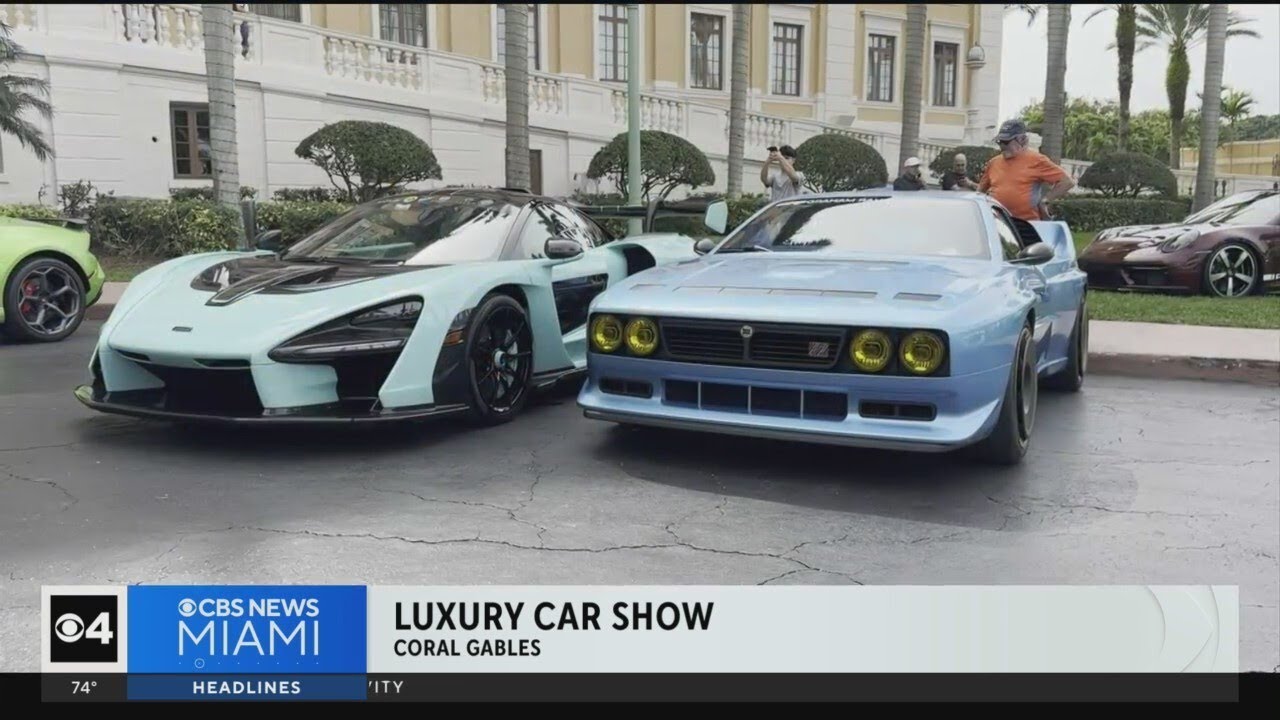 Luxury car show at the Biltmore Hotel - YouTube
