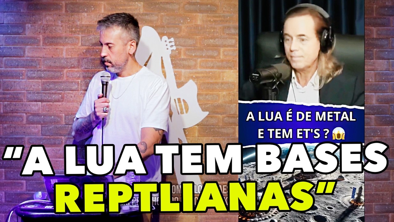 CONSPIRACIONISTA afirma: A LUA É DE METAL! - Murilo Moraes no Show do React - YouTube