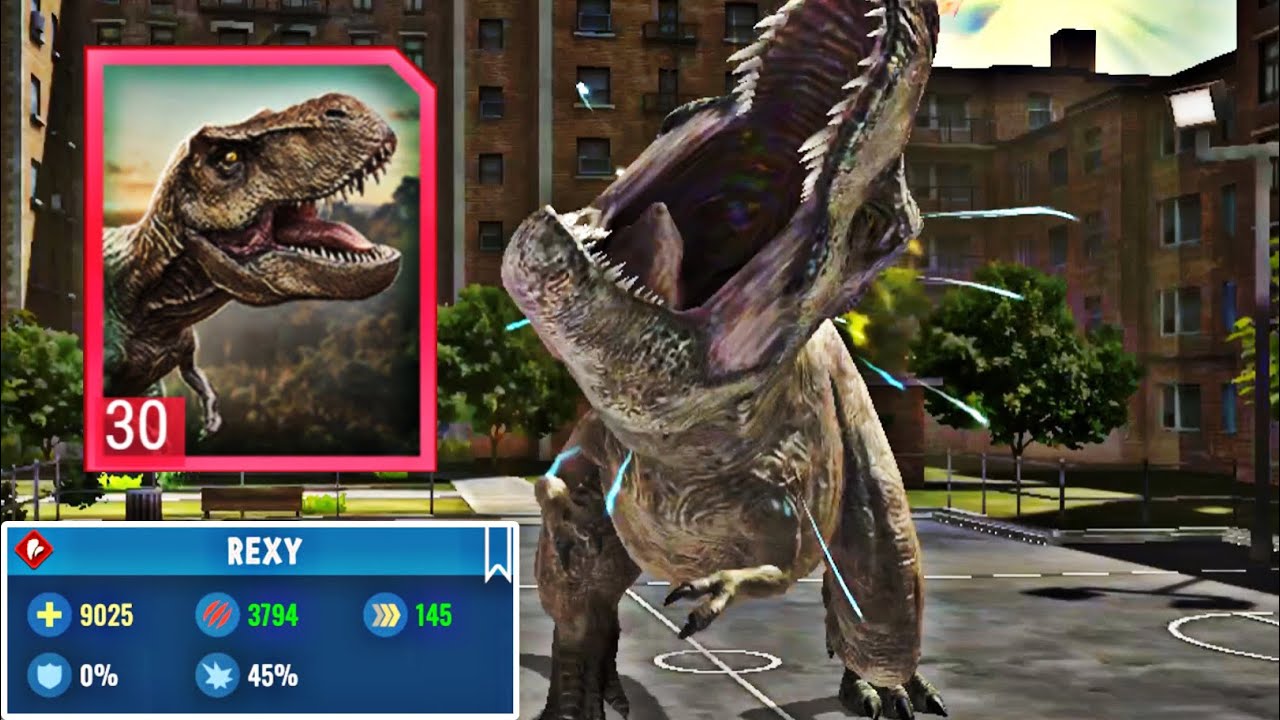 SUPER REXY! GOLPE DE ESPECIALISTA (JURASSIC WORLD ALIVE) - YouTube