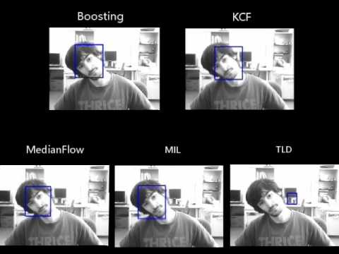 OpenCV Visual Tracking - BOOSTING, KCF, MEDIANFLOW, MIL, TLD - YouTube