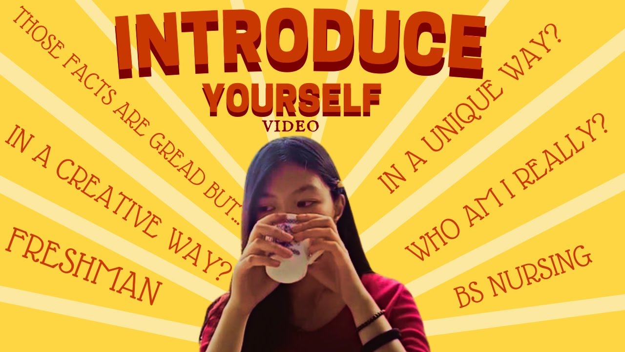 Introduce yourself in a creative way | BS NURSING | DLSL - YouTube