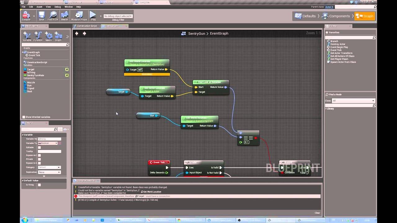 Unreal Engine AI Tutorial #4 - EQS Sentry Gun Part Two - YouTube