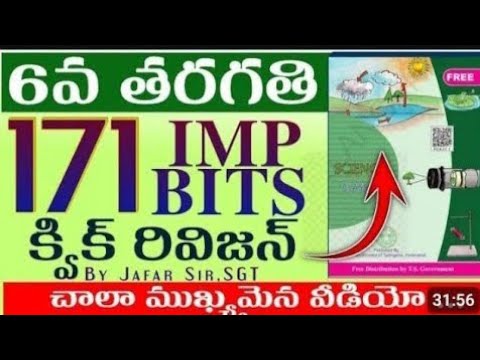 💥DSC2024,6TH CLASS SCIENCE 171 IMPORTANT BITS - YouTube