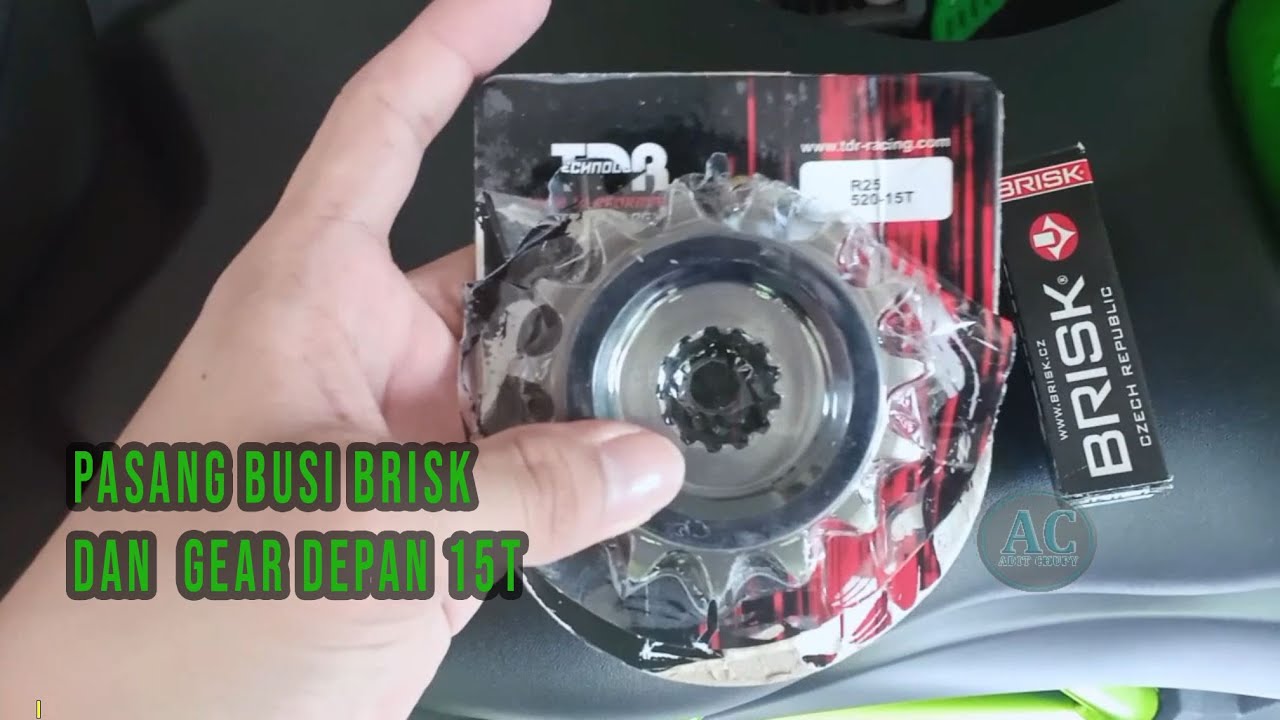 GANTI BUSI BRISK DAN GEAR DEPAN 15T NINJA 250SL RR MONO #NINJA250 # ...
