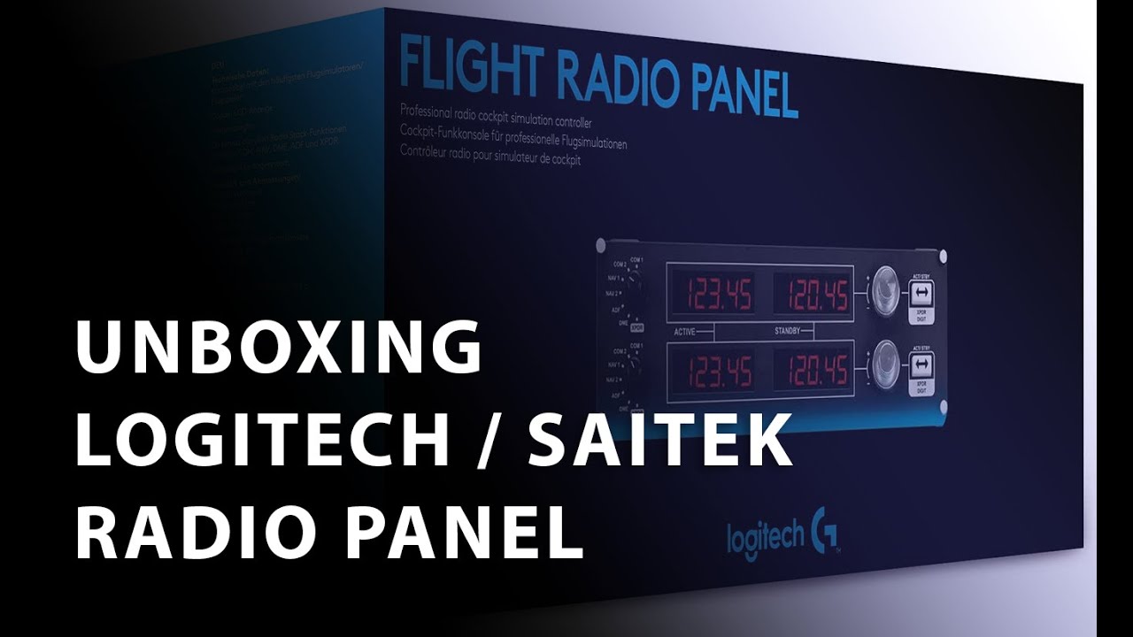 Saitek / Logitech Flight Radio Panel Unboxing - YouTube