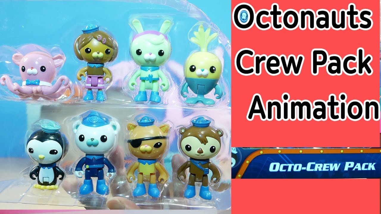 Octonauts Animation Crew Pack Rescue Dinosaur Stop motion 8 Figure set ...
