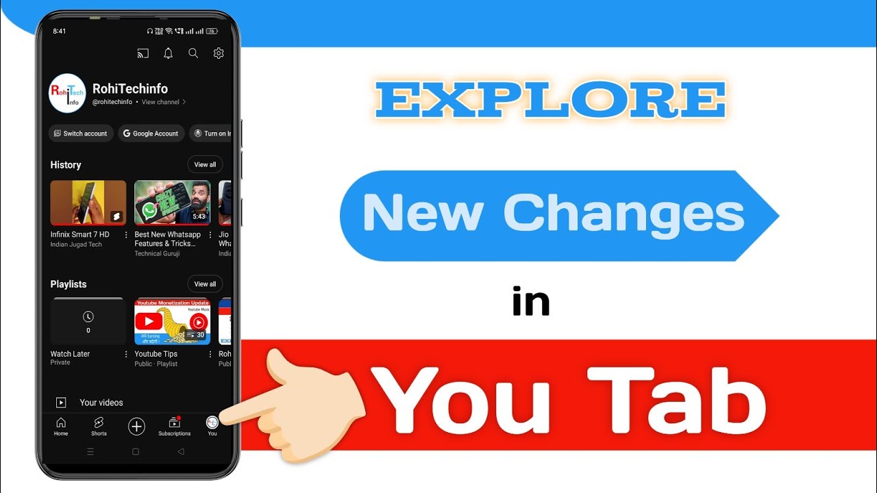 Youtube You Tab New Changes Explained | How to use #youtab - YouTube