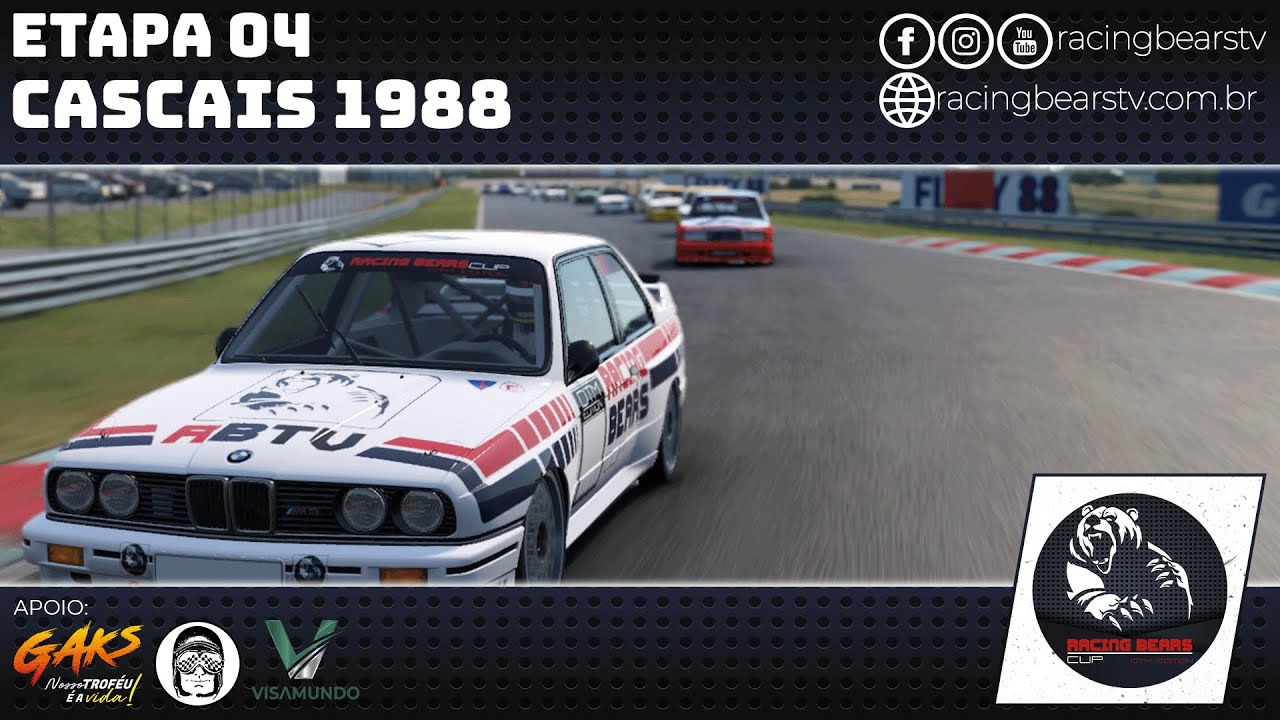 RACING BEARS CUP DTM EDITION | 4º ETAPA | CASCAIS 1988 #4 | AMS2 - YouTube