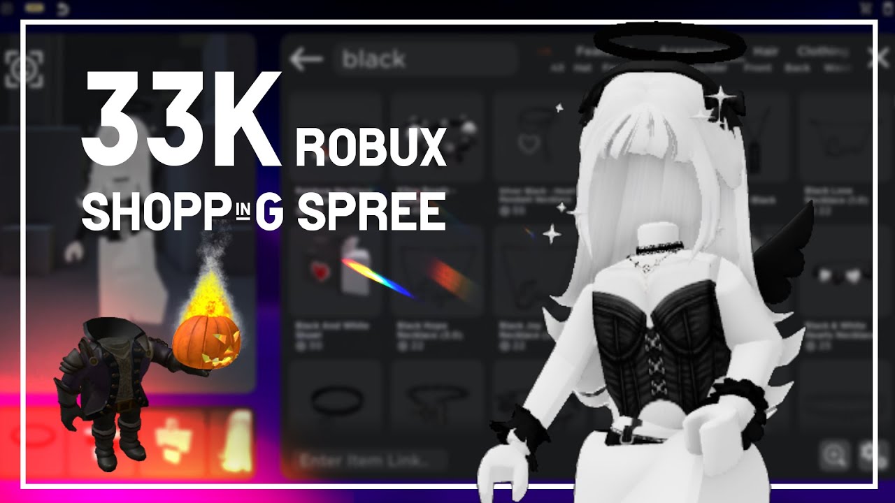 BUYING HEADLESS | 33k ROBUX SHOPPING SPREE - YouTube