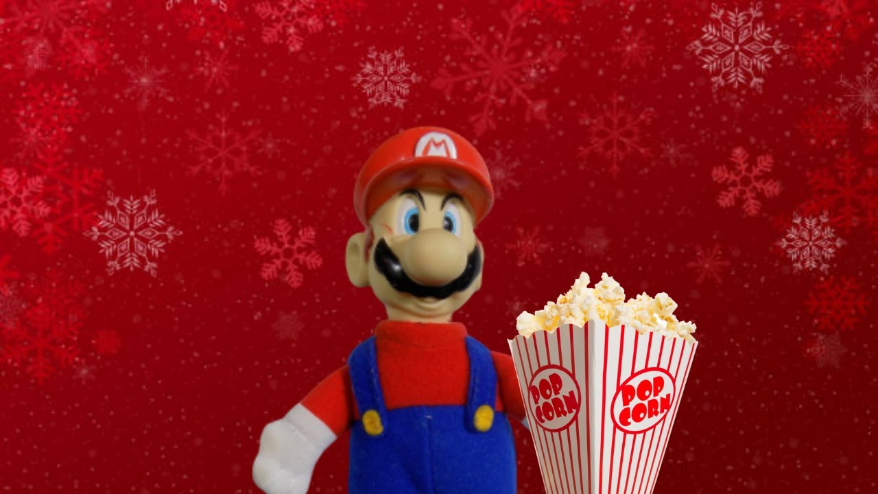 Marios Eats Christmas Popcorn MUKBANG - YouTube