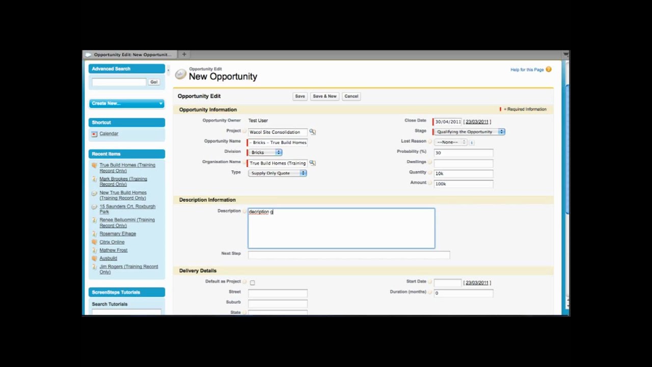 Go To Training SFDC Lesson - Opportunities - YouTube