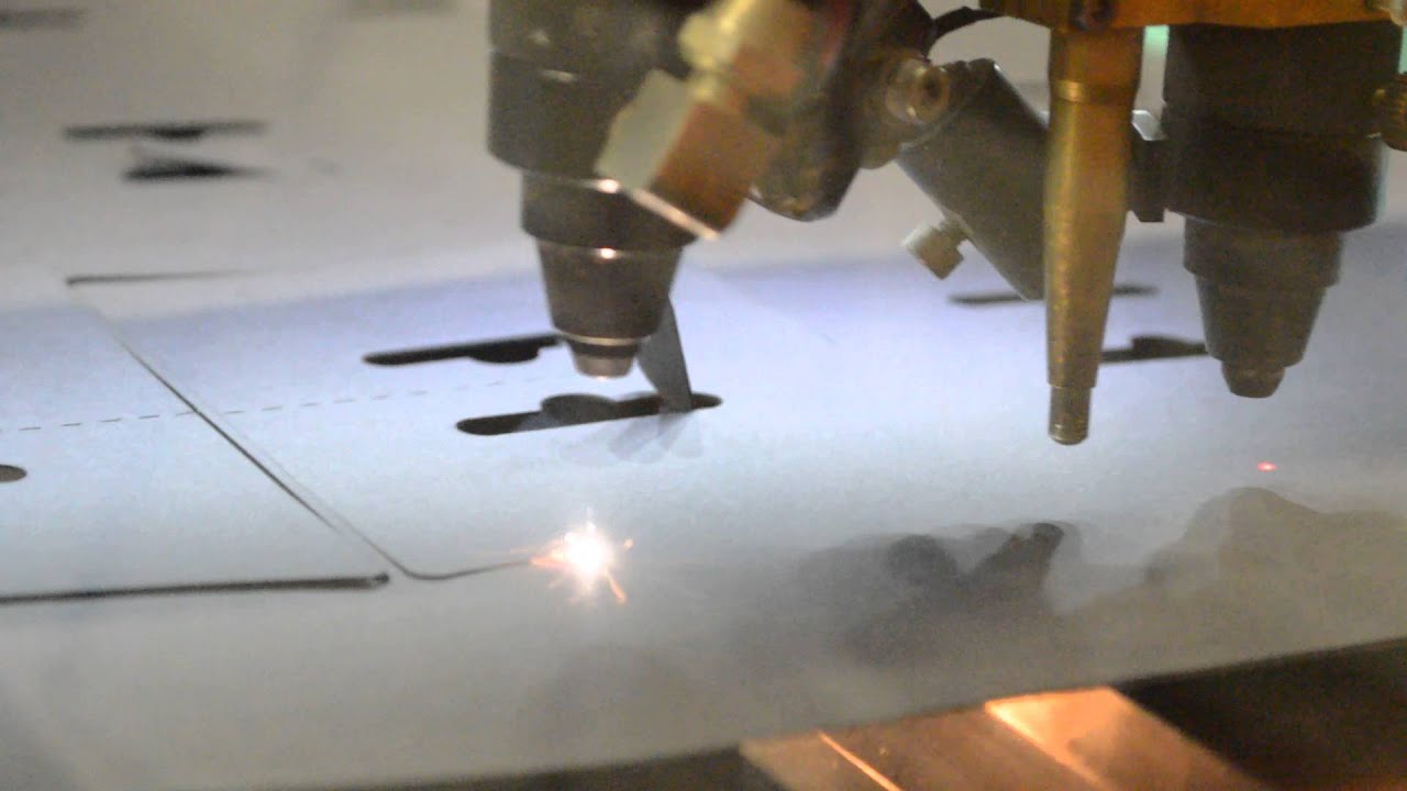Laser cutting paper for packaging - YouTube