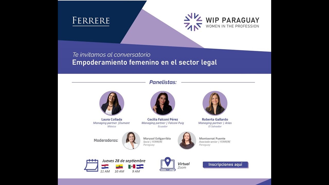 Conversatorio: Empoderamiento femenino en el sector legal - YouTube