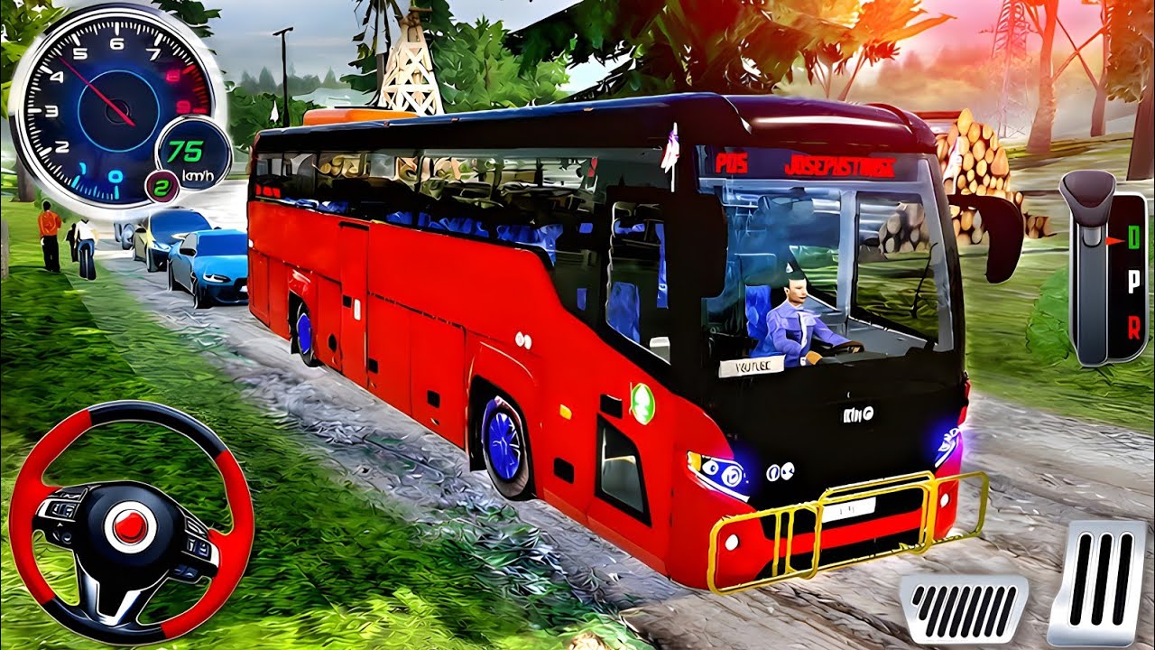 Coach Bus Realistic Driving In City Multiplayer || New Bus Simulator ...