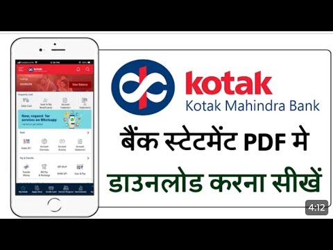 How to Download Statement from Kotak App | Kotak Mahindra Bank ...