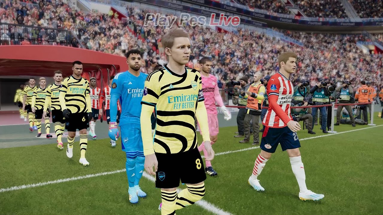 PSV Eindhoven vs Arsenal - eFootball PES Gameplay - YouTube