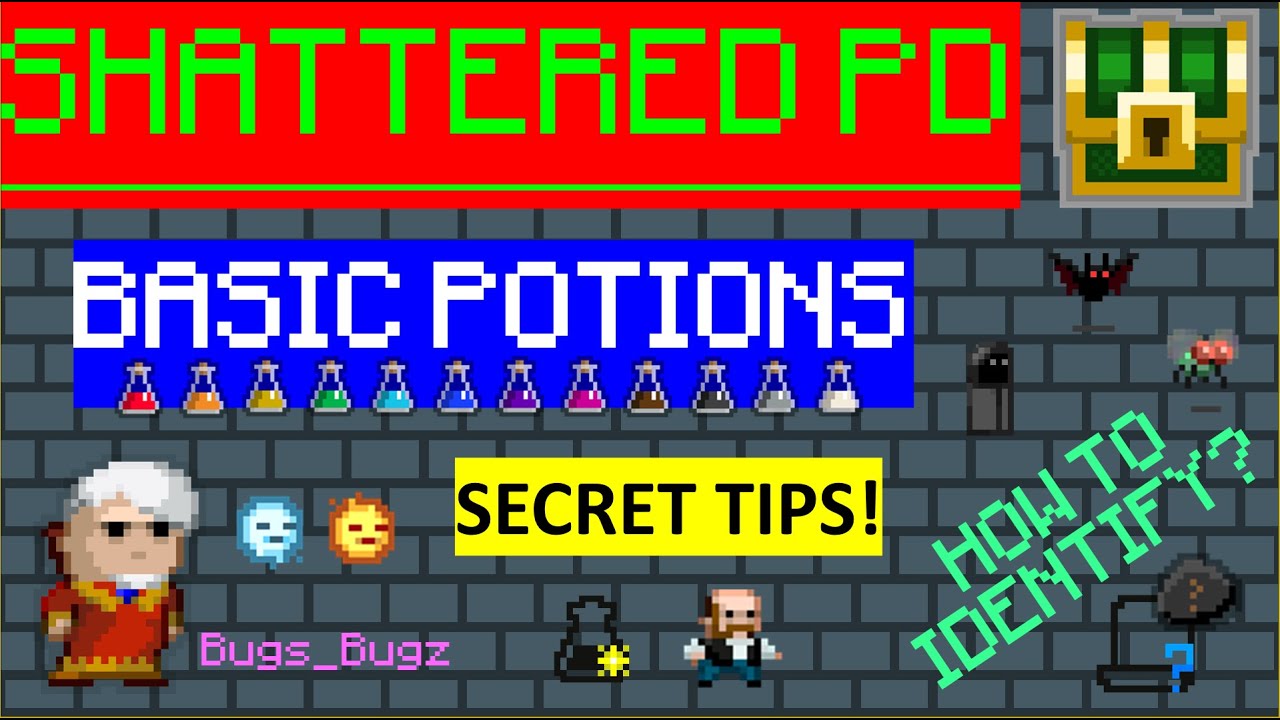 Shattered Pixel Dungeon FULL GUIDE 2021: BASIC POTIONS - YouTube
