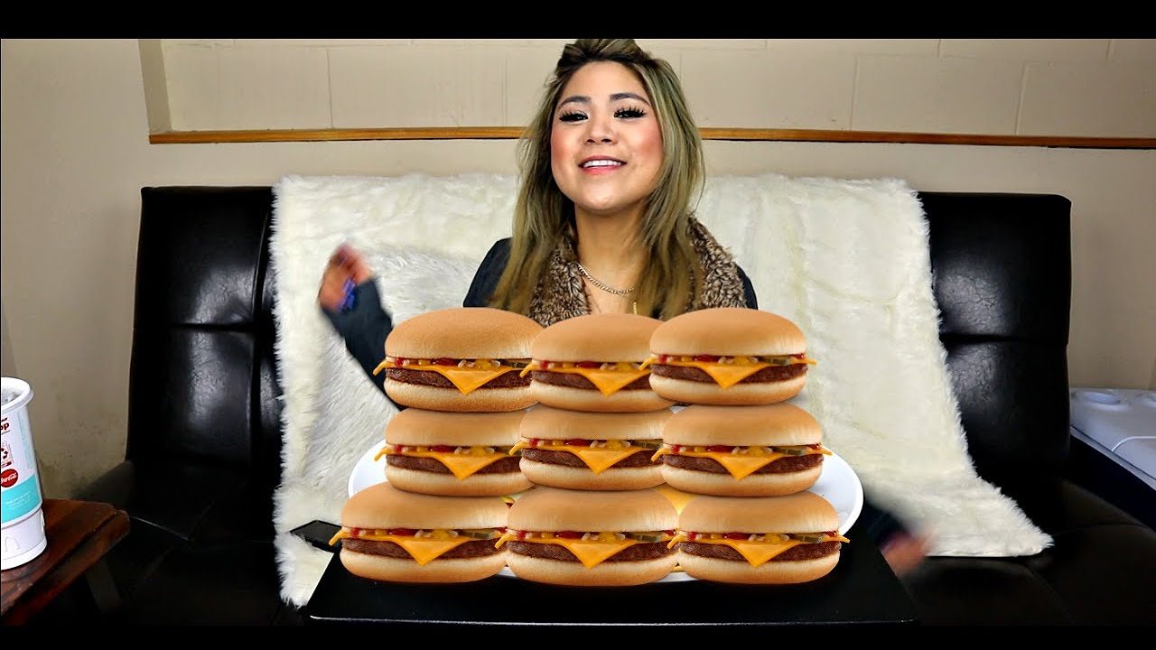 10 CHEESBURGER CHALLENGE!!! - YouTube