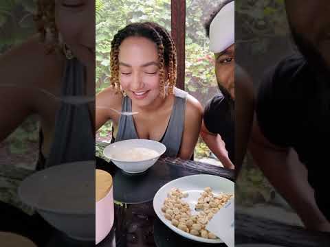 Wifey drinks Nigerian Garri for the first time.
