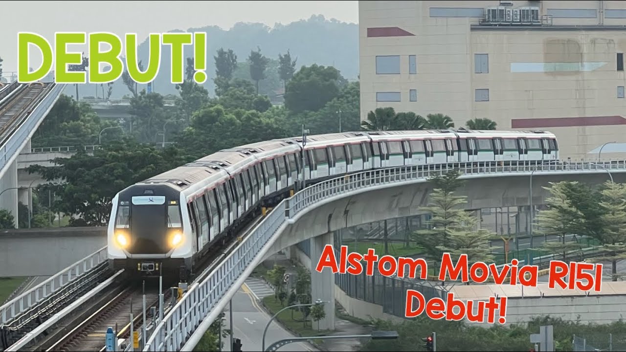 SMRT Alstom Movia R151's DEBUT! (Set 825/826) from EW33 Tuas Link to EW29 Joo Koon - YouTube