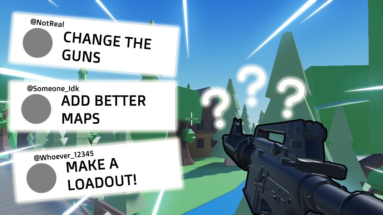 Adding your SUGGESTIONS to my FPS GAME - YouTube