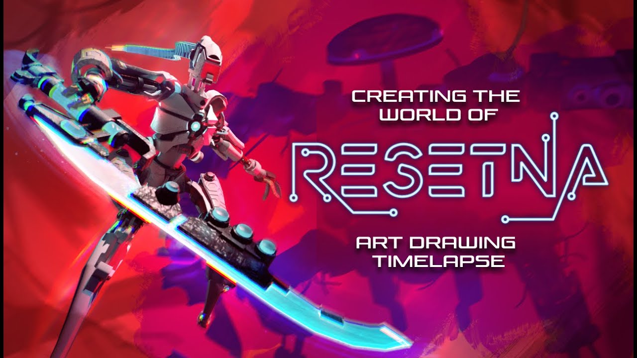 Creating the World of ReSetna: Art Drawing Timelapse - YouTube