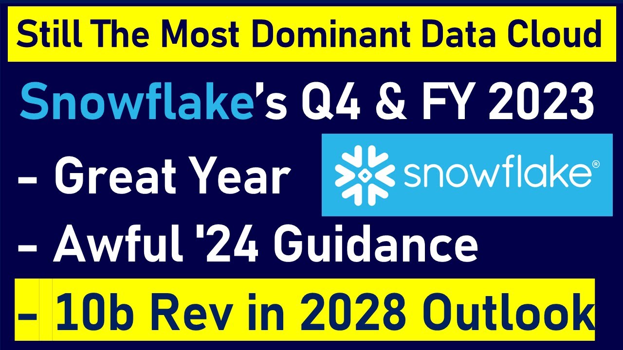 Snowflake Had A Great Year, but Gives Awful 2024 Outlook (Relative to ...