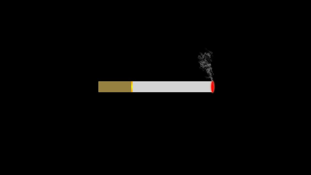 Creative Smoke Animation of Cigarette and Hover effect Fire using ...