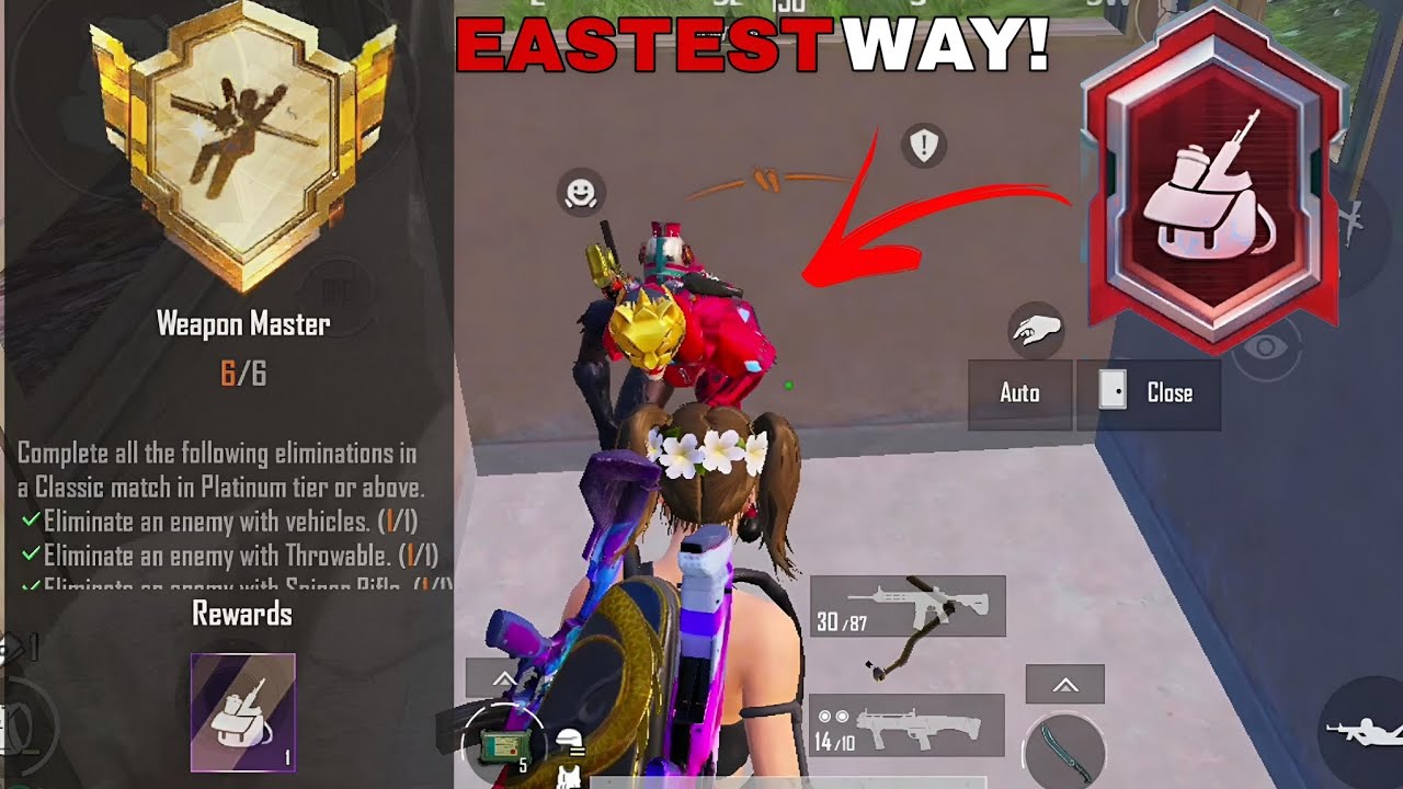 EASIEST WAY TO COMPLETE WEAPON MASTER TITLE ACHIEVEMENT IN PUBG BGMI ...