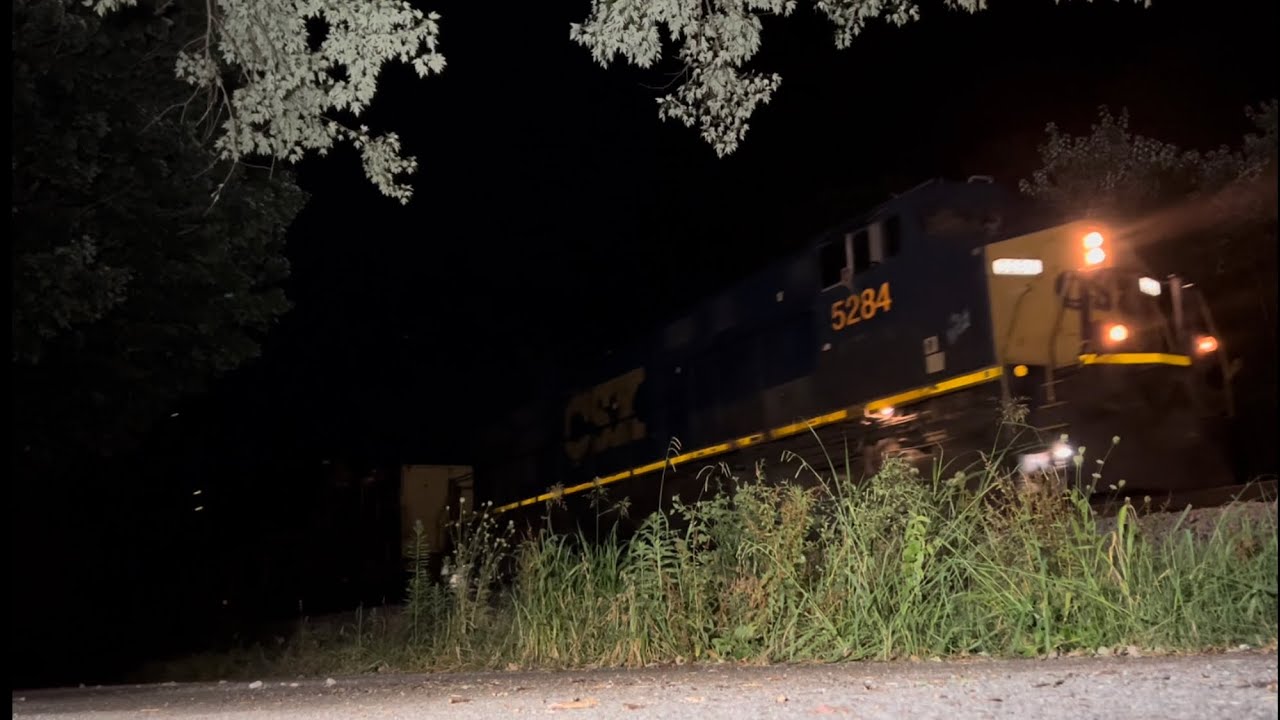 CSX 5284 w/ K5HLB Action Leads Rail Train W028-02 on 7/3/22 (Part 2 ...