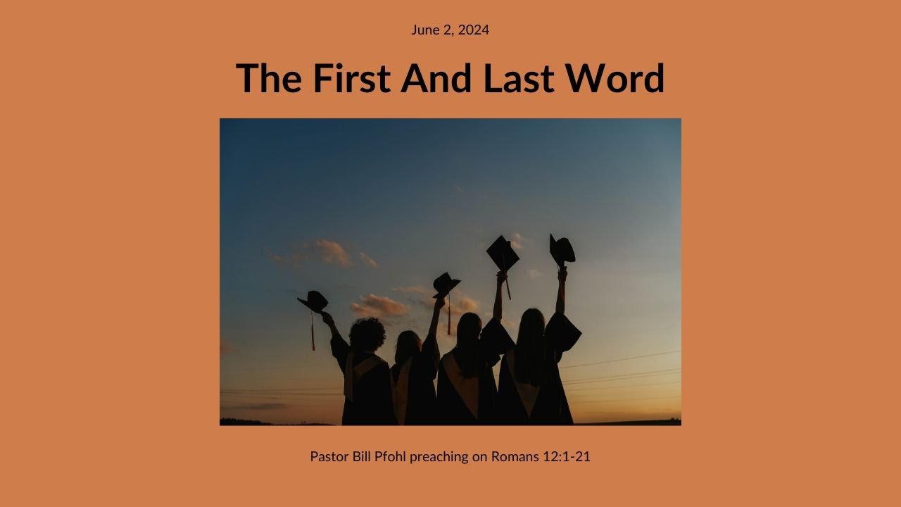 June 2, 2024 – "The First and Last Word" - YouTube