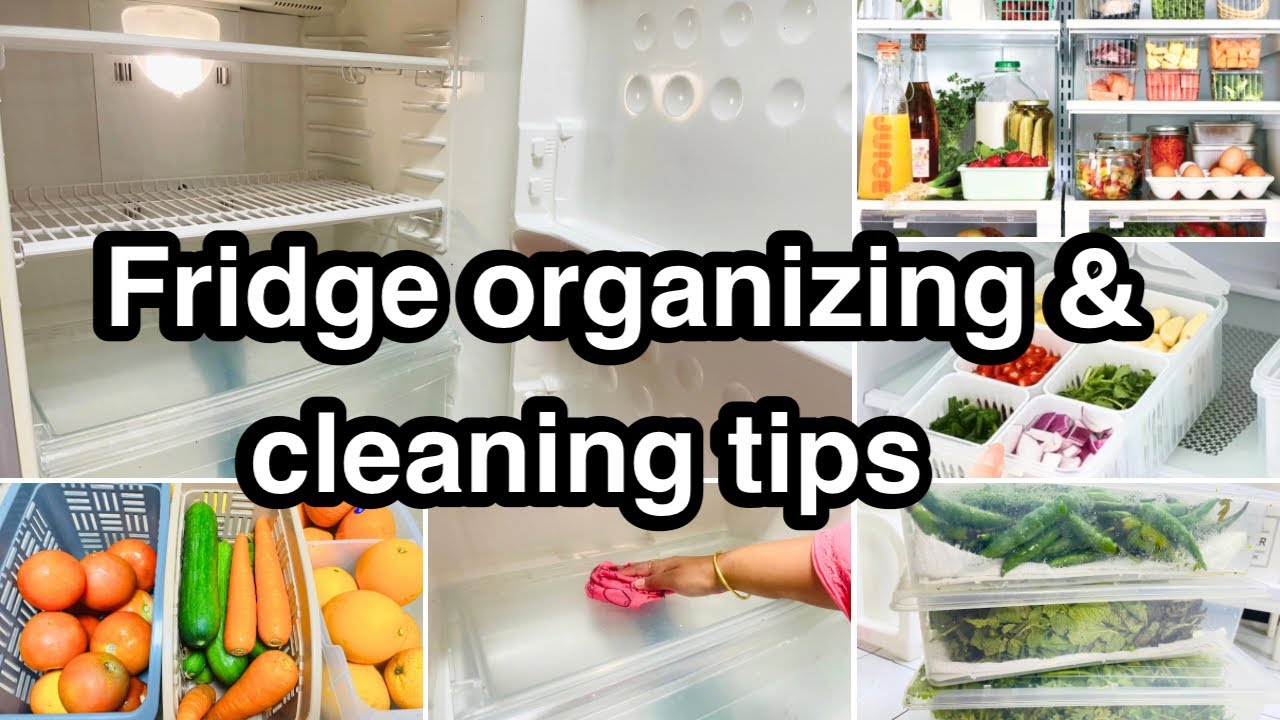Fridge ORGANIZATION ||Daily Cleaning Routine ||DIY Best cleaning Liquid ...