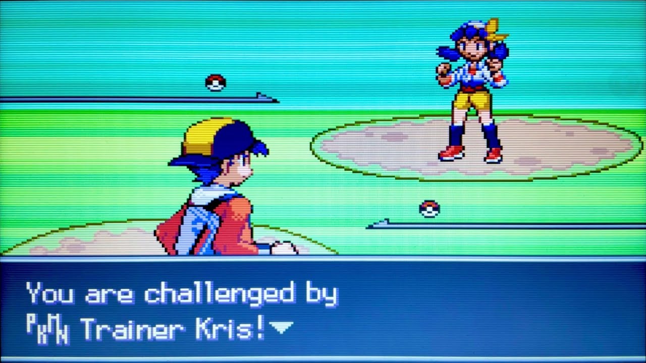Pokémon GS Chronicles Ver. 2.7 - VS. PKMN Trainer Kris (1st Battle ...