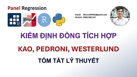 Panel Cointegration test - Kiểm định đồng tích hợp phân tích dữ liệu ...