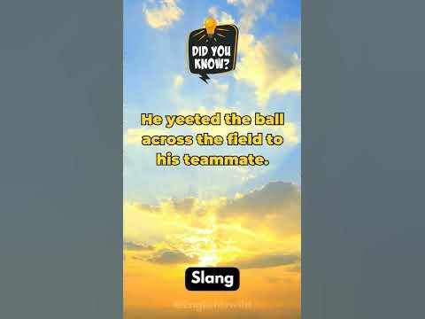 What Does "Yeet" Really Mean? #shorts #englishfacts #subscribe - YouTube