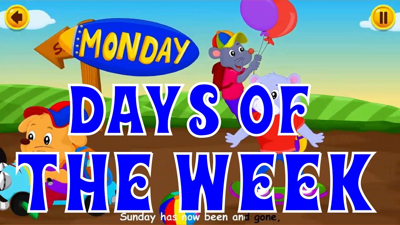 Animals Funny Learn Days of the Week Song Learn Fun Educational Kids ...