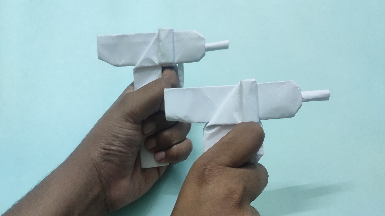 How to Make Origami Gun - YouTube