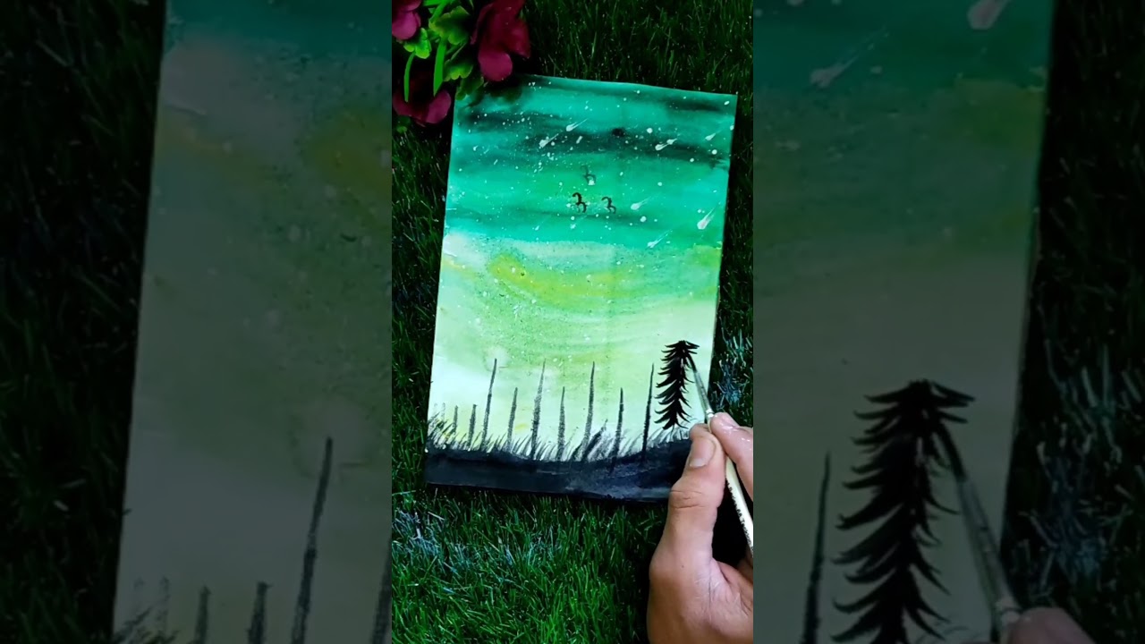 how to make drawing beautiful plase very easy drawing🎨 beautiful ...
