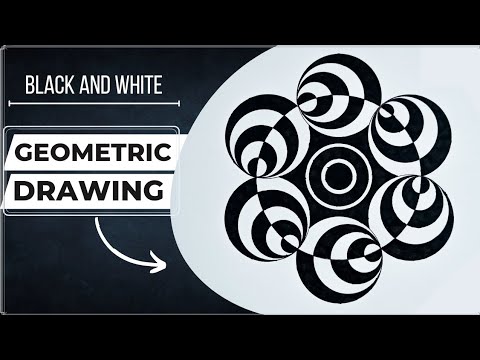 How To Draw Geometric Drawing Black And White Tutorial Easy 9171