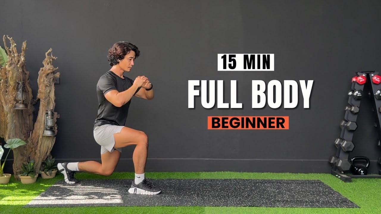 15 MIN BEGINNER FULL BODY Workout at Home | No Repeat / No Equipment ...