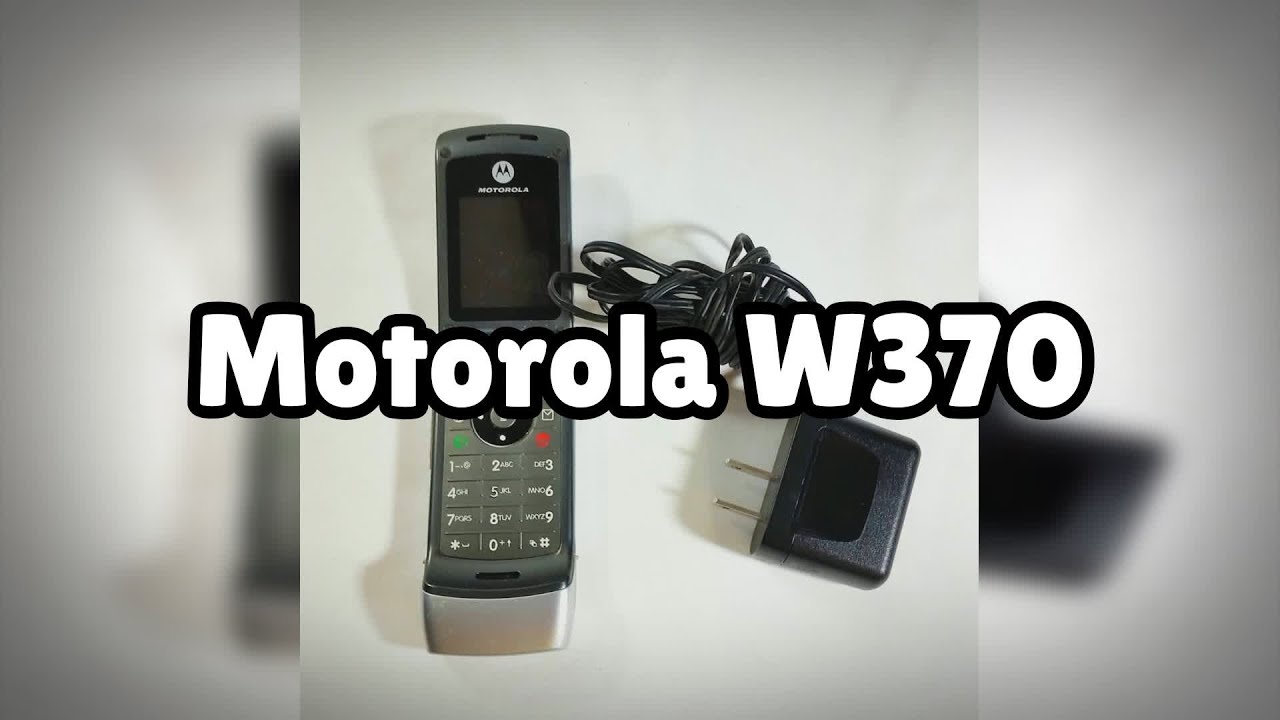 Photos of the Motorola W370 | Not A Review! - YouTube
