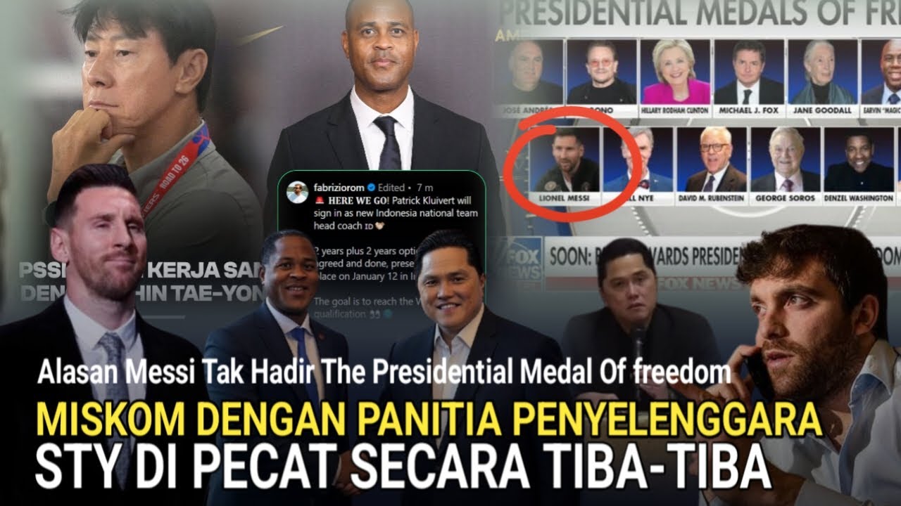 MISKOM! Alasan Messi Tak Hadir Penghargaan The Presidential Medal Of ...