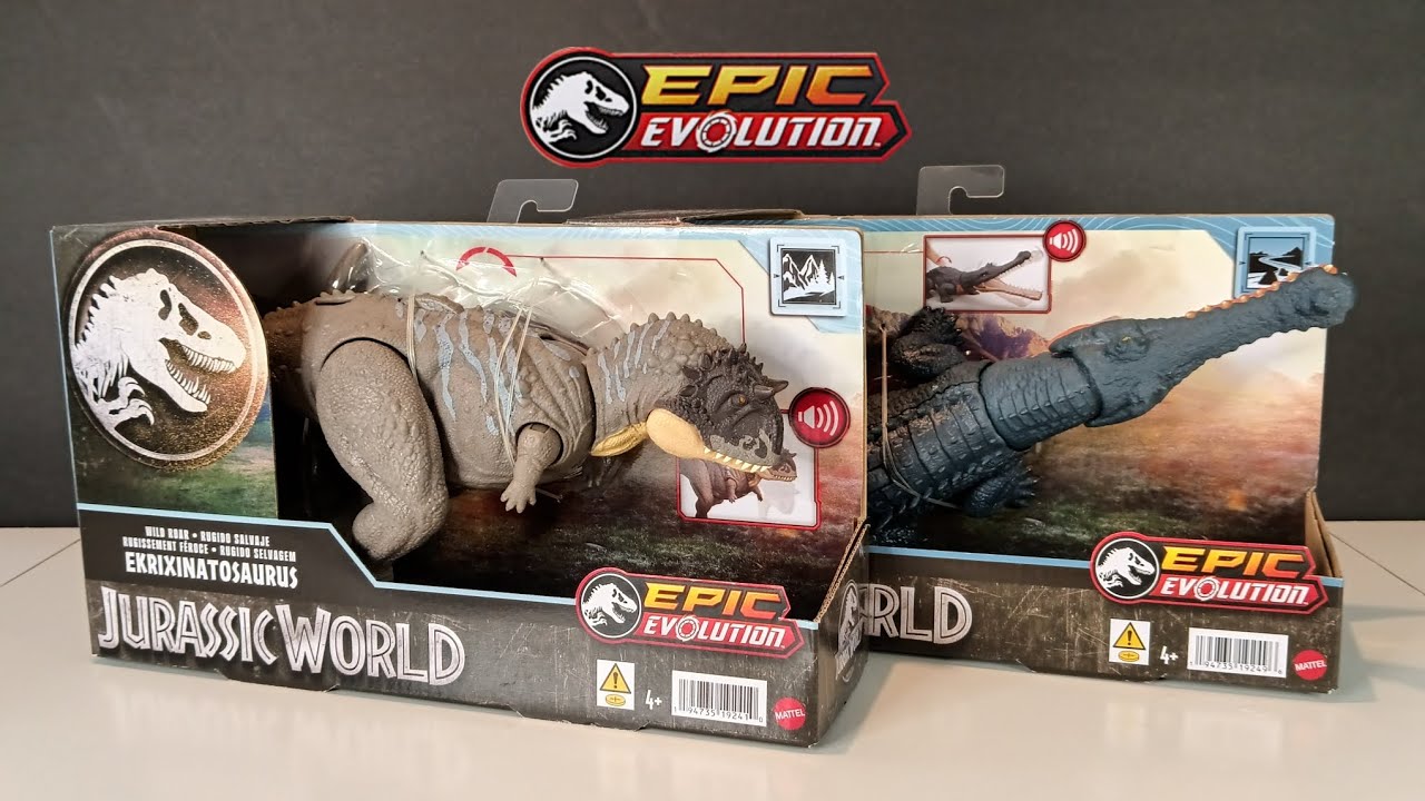 Mattel Jurassic World Epic Evolution Wild Roar Ekrixinatosaurus and ...