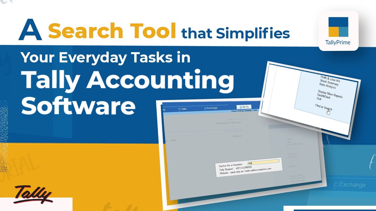 Tally Addon - Quick Search Tool #tally #tallyprime #tallytutorial #tdl ...