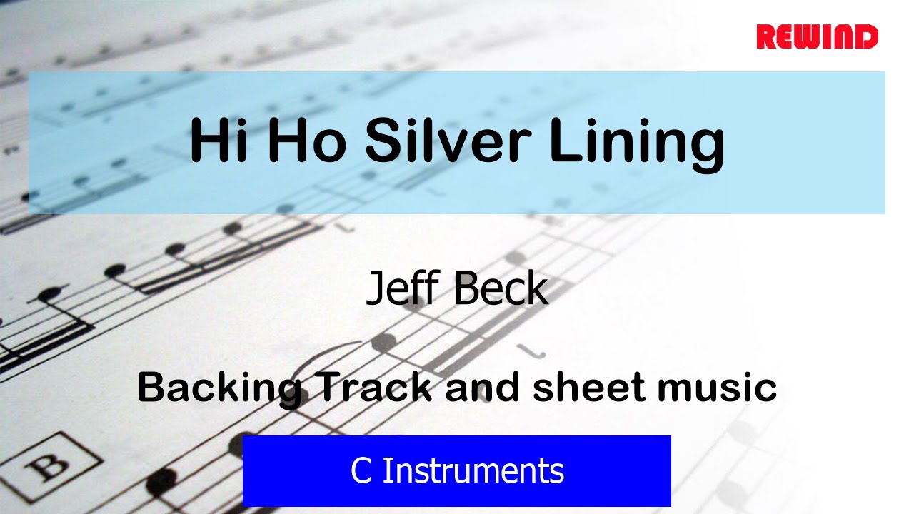 Jeff Beck Hi Ho Silver Lining Flute Violin Backing Track and Sheet Music - YouTube