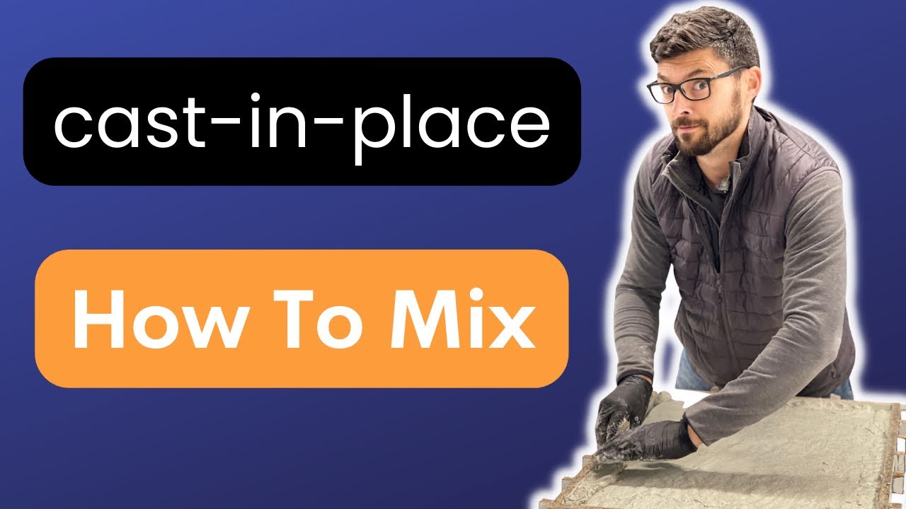 Concrete Lab Cast-In-Place Mix - How To Mix - YouTube