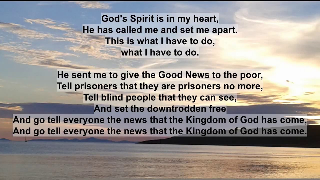 God's Spirit is in my Heart - YouTube