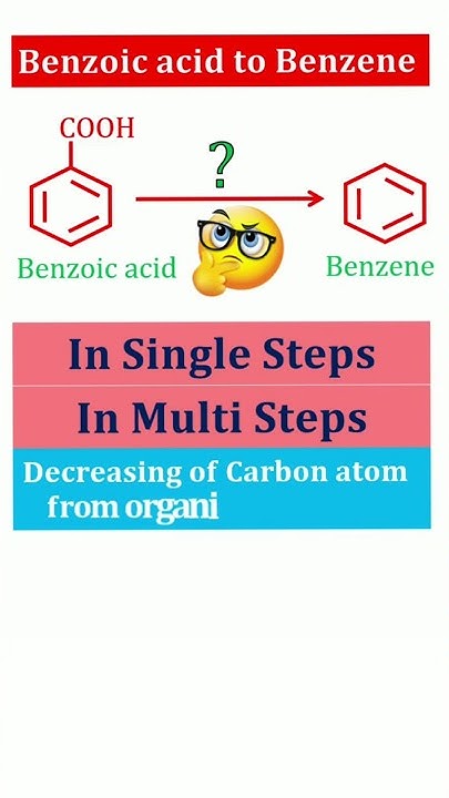 Benzoic acid to benzene conversion🤔🤔Chemistry #shorts #viral - YouTube