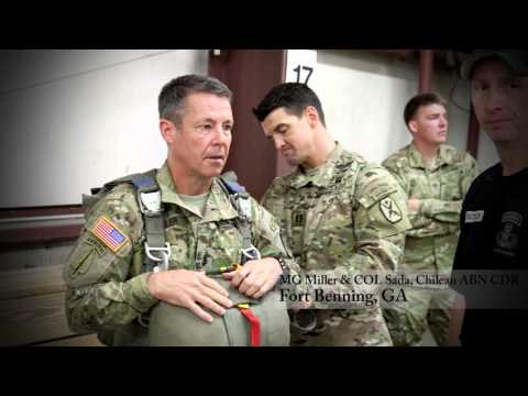 Fort Benning's Picture This: MG Miller Jumps with COL Sada, Chilean ...