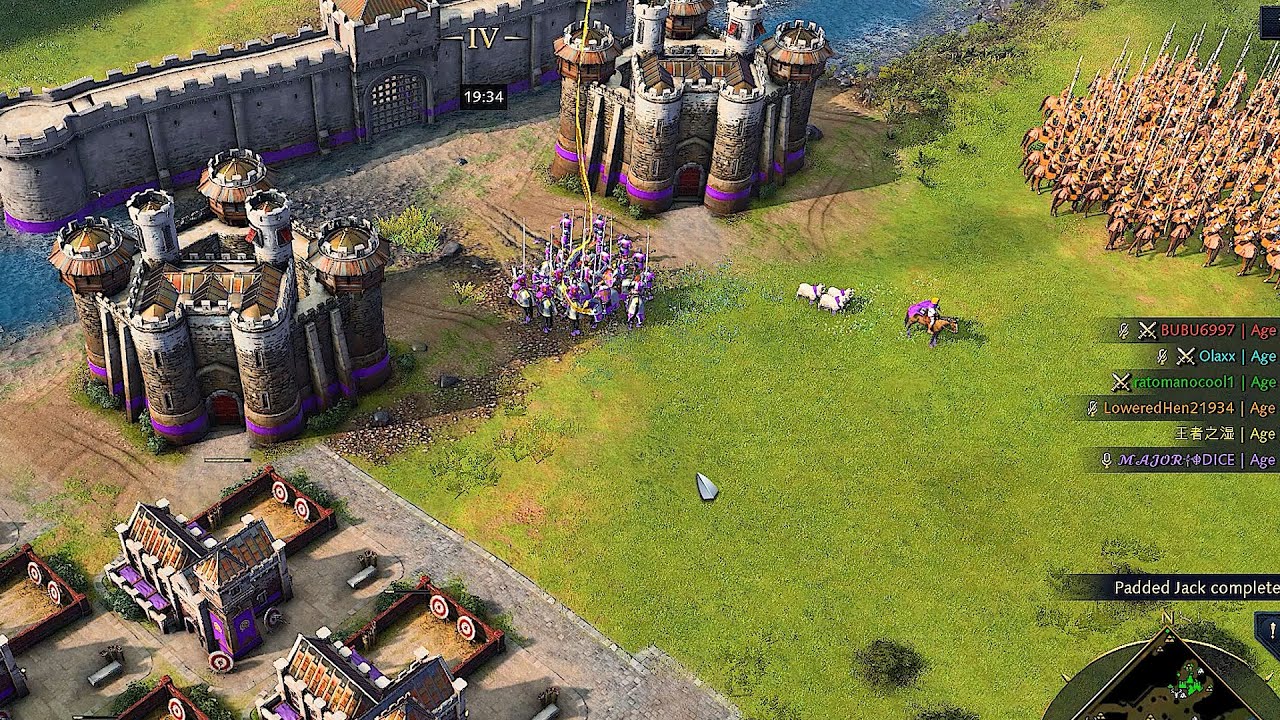 Age of Empires IV - MULTIPLAYER MATCH STANDARD FAST WIN GAMEPLAY 4V4 # ...